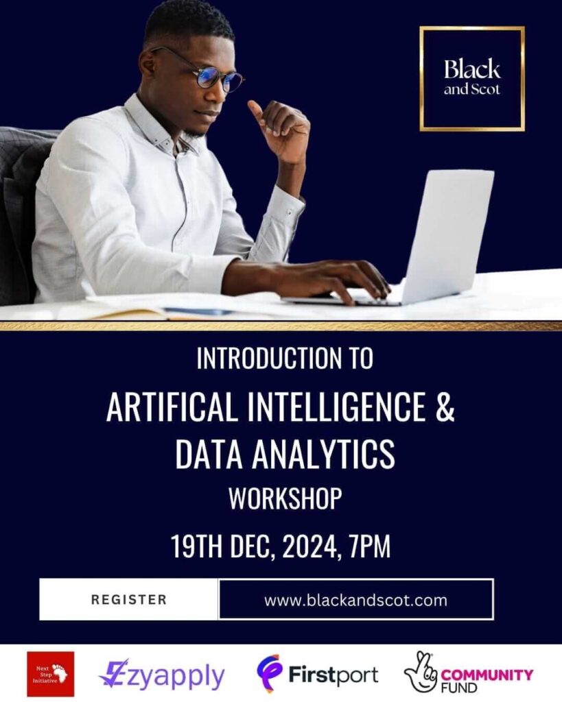 Introduction to Artificial Intelligence & Data Analytics - Black and Scot